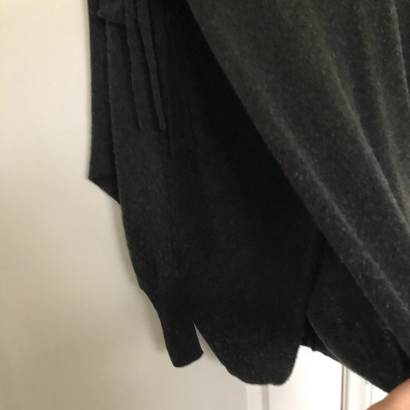 Anthropologie | Sweaters | Anthropologie Grey Sweater With Open Draped ...